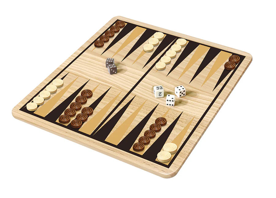 Backgammon (Wood): Outset Media Board Games | Tabletop Heaven