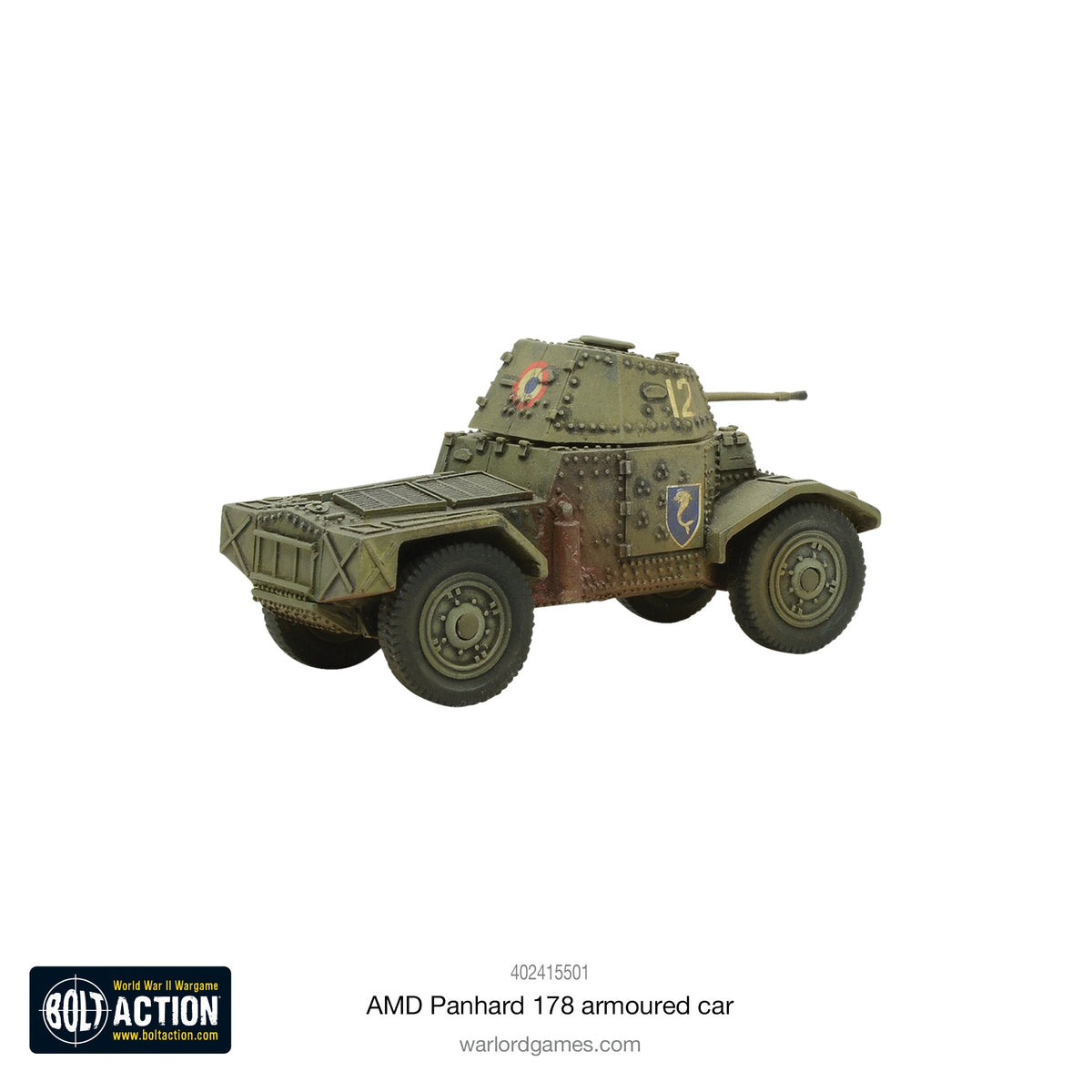 France - AMD Panhard 178 Armoured Car: Warlord Games Bolt Action ...