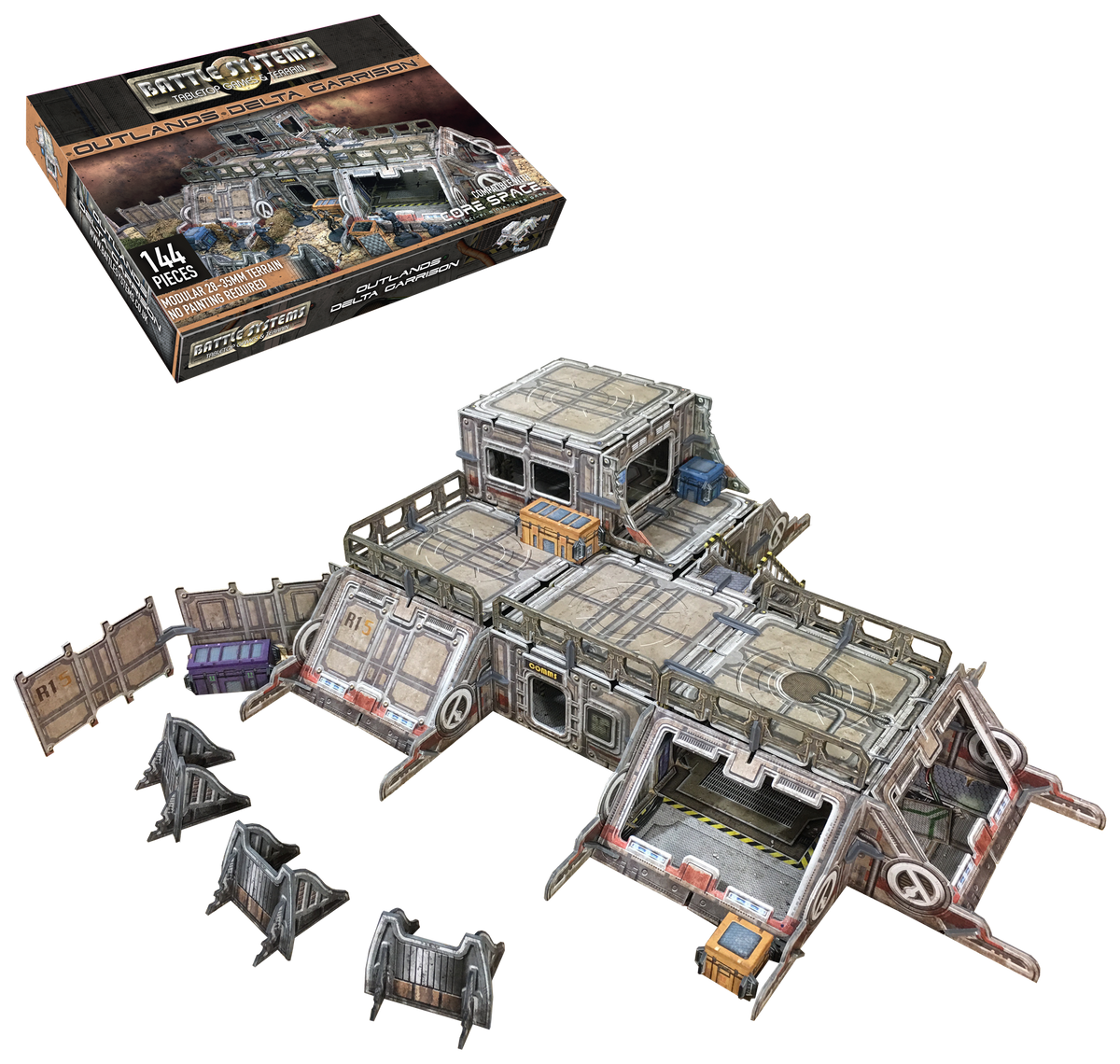 Outlands Delta Garrison: Battle Systems Terrain | Tabletop Heaven